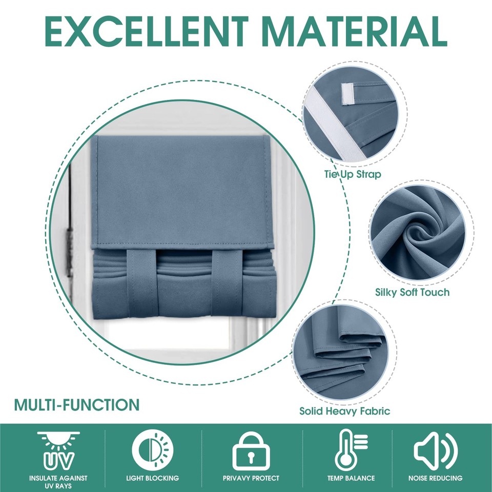 Side Blackout Door Curtains, Sidelight Curtains for Front Door,for ...