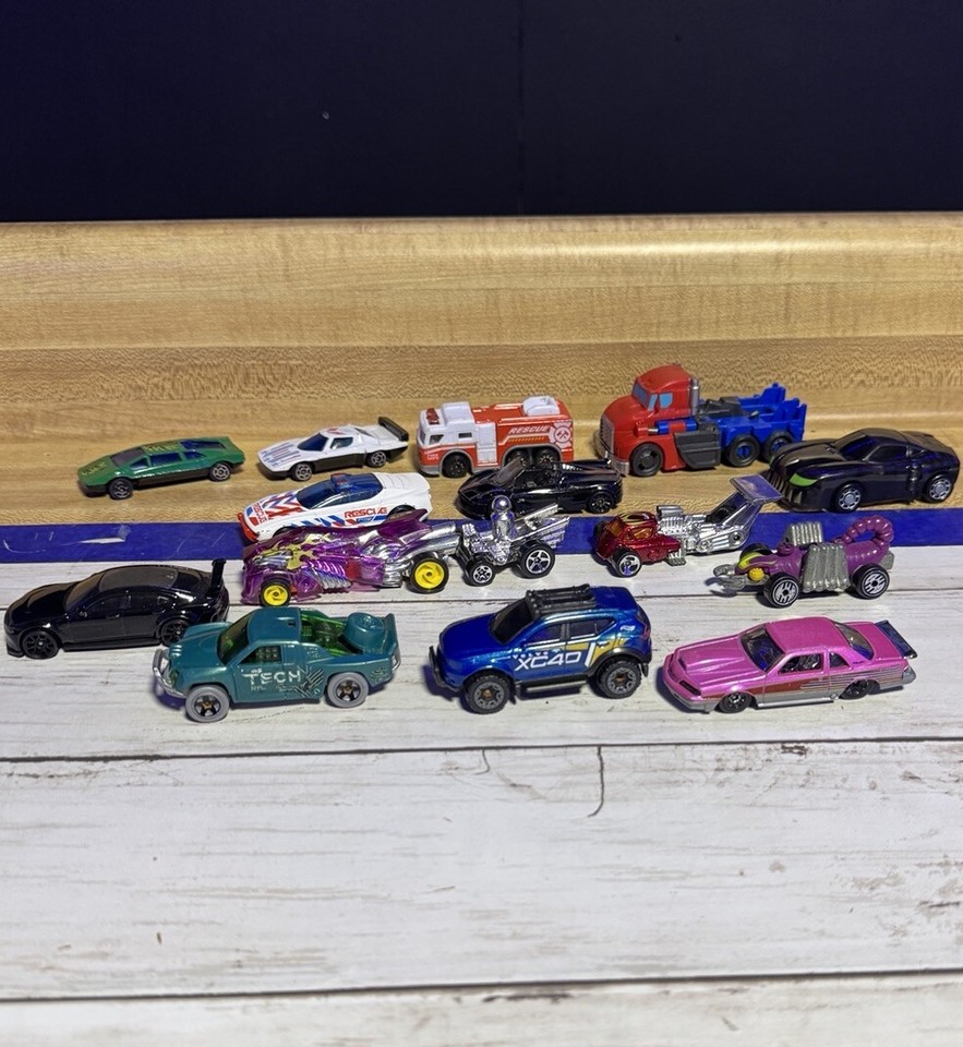 Loose 1/64 Diecast Cars & Trucks Lot of 15 Hot Wheels Matchbox ...