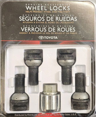 LEXUS TOYOTA OEM WHEEL LOCKS SET FOR 2023+ RX SERIES NX IS BZ4X CROWN ...