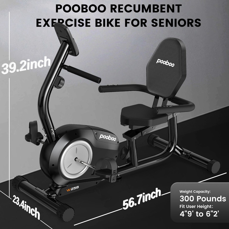 Indoor Recumbent Exercise Bike Stationary Bike Workout Bike Exercise ...