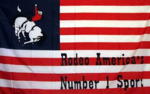Rodeo Flag 3x5ft Rodeo American's Number 1 Sport Flag Cowboy Bull ...
