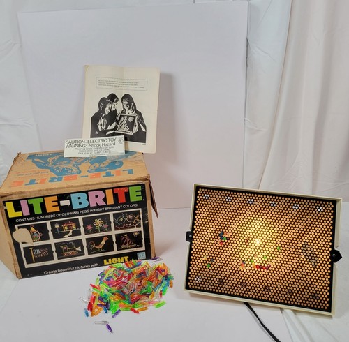 Original 1978 Lite Brite Hasbro Toy Light Bright Works Great Vintage ...