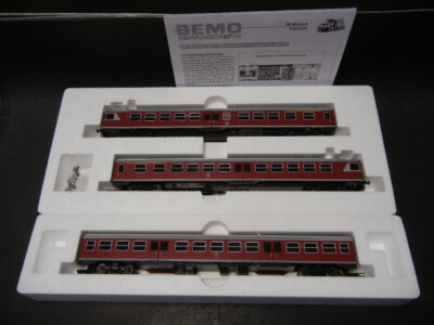 Bemo Triebwagen BR 624 DB 3-teilig,rot 1620 810 + 1622 810 DC ...