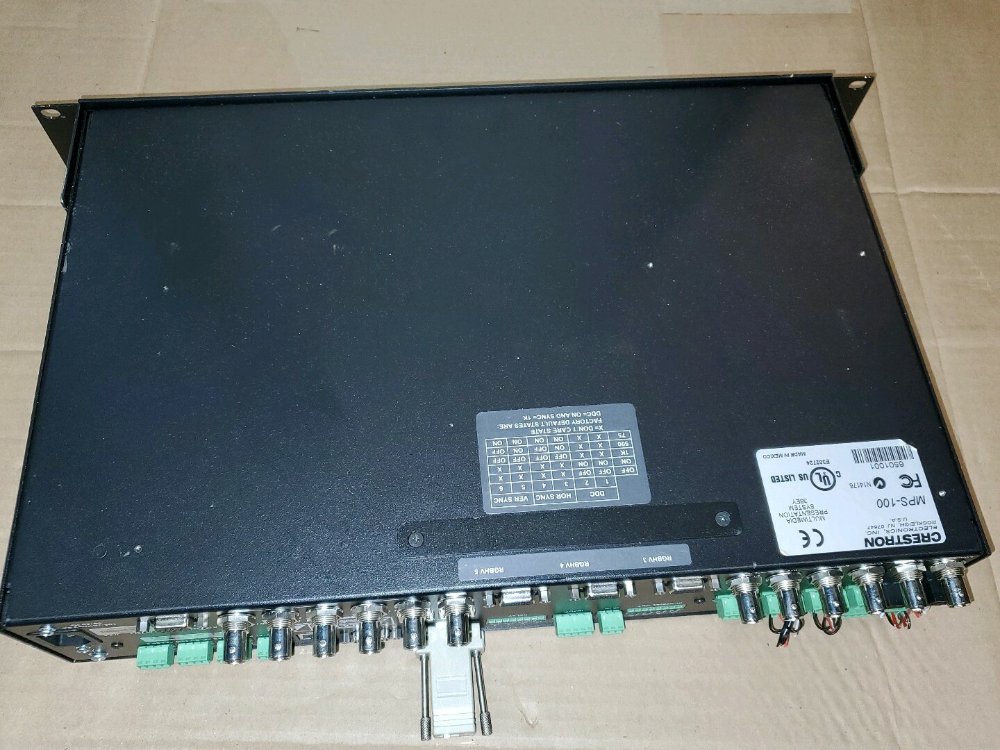 Crestron MPS-100 MPS 100 Multimedia Presentation Controller 100-240V | eBay