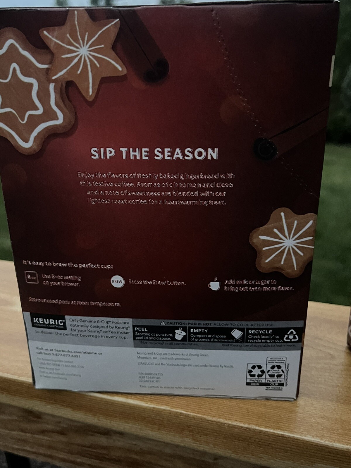 Starbucks Limited Edition Gingerbread K-Cup Coffee Pods 3 Boxes Of 22 ...