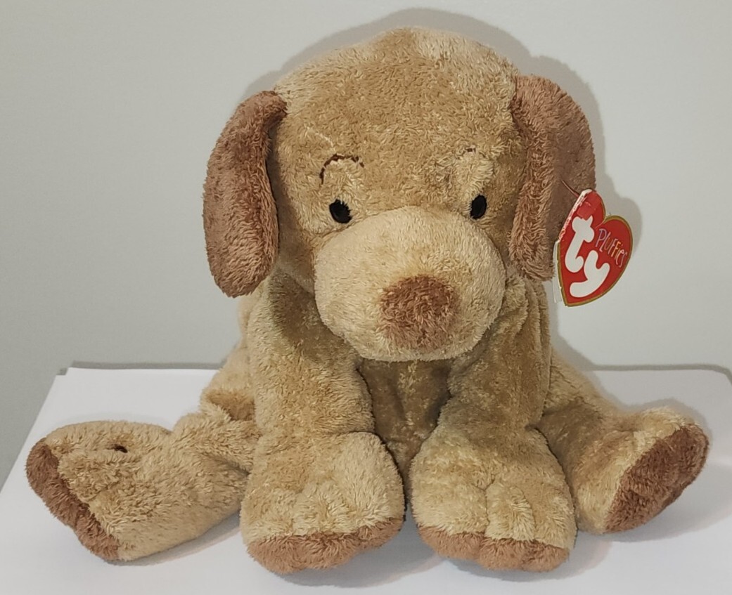 CT* Ty Pluffies - PUPPERS the Dog 9" MWCT Soft Plush Stuffed Animal Toy ...