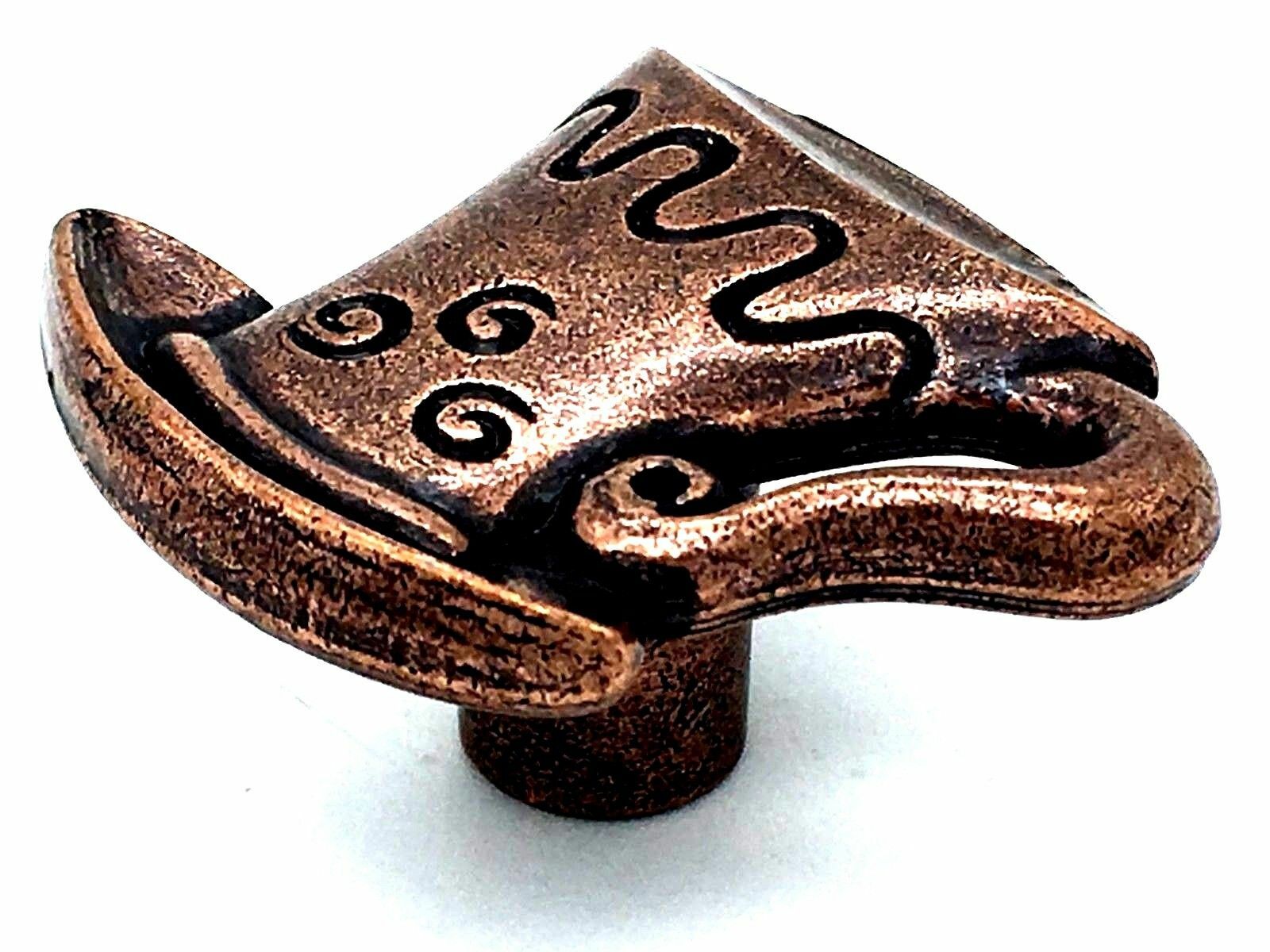 4 x COFFEE CUP KNOBS 39mm MUG bronze / copper cupboard cabinet door ...