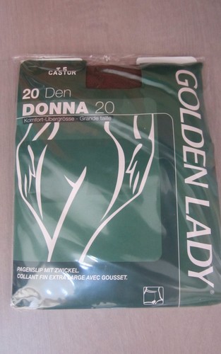 Collant fin extra large avec gousset 20 deniers Taille 5 - | eBay