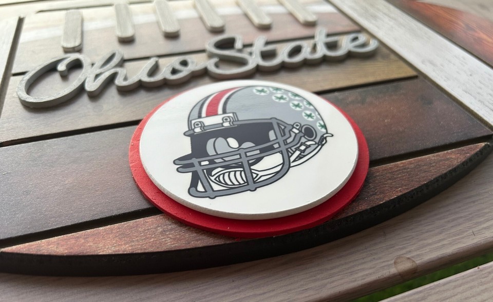 OHIO STATE BUCKEYES FOOTBALL "3D" Decor Sign SCORE A TOUCHDOWN! NEW | eBay
