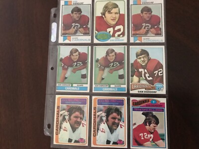 DAN DIERDORF ROOKIE CARDS TOPPS 1973 #322 & 7 MORE CARDS | eBay