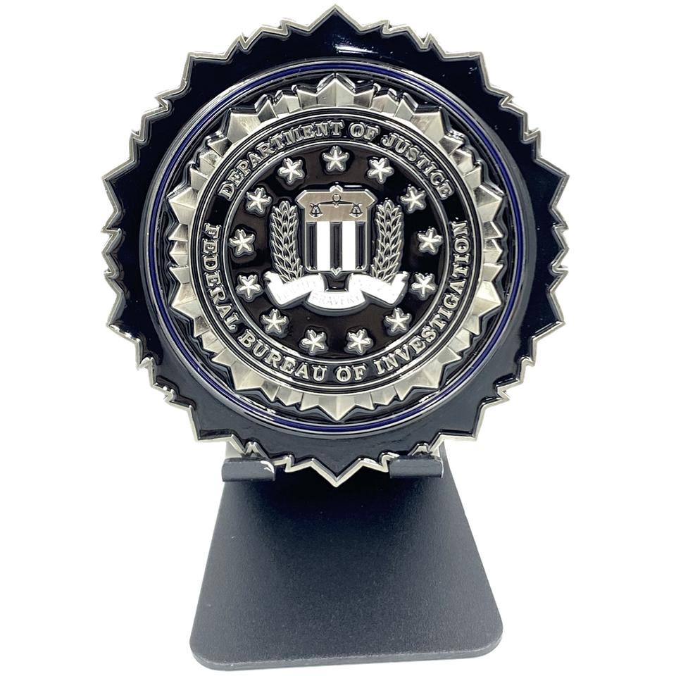 EL9-005 FBI Challenge Coin Special Agent Intel Analyst Federal Thin ...