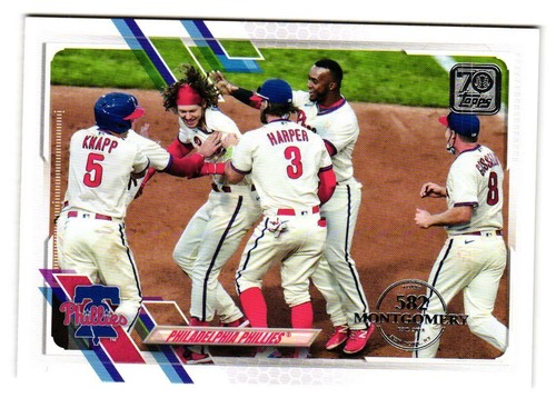 2021 Topps Montgomery Club Stamp Team Card Phillies #428 | eBay
