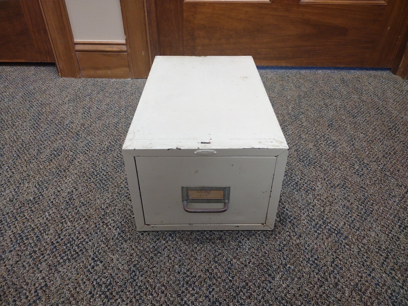 Vintage Cole Steel Index Card File Cabinet, Single Drawer, Industrial ...