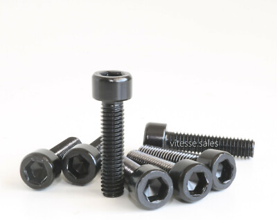 M6 x 25mm Bolts Aluminium Black 30mm Black Screws M6 Cap Head Bolt 2 ...