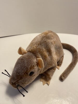 Vtg Ty Beanie Baby TIPTOE the Rat Mouse 6" Plush Toy Stuffed Animal ...