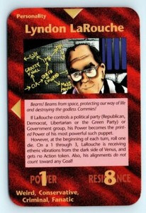 Illuminati New World Order INWO Assassins Card Game NWO Lyndon LaRouche ...