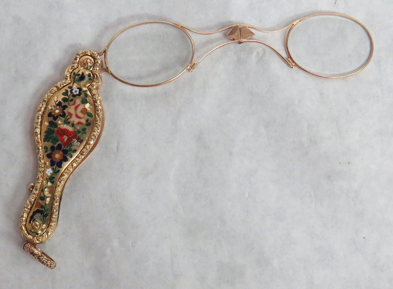 VINTAGE RUSSIAN HALLMARK 14K (56) GOLD & ENAMEL LORGNETTE | eBay