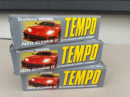 3 X TEMPO CHROME ALUMINUM POLISHING WAX PASTE 120g | eBay