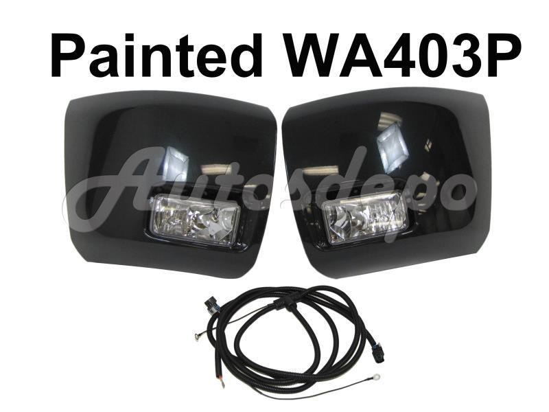 Painted WA403P Front Bumper End Cap Fog Light Harness For Silverado ...
