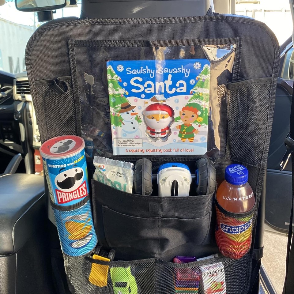 2 Pcs Car Auto Seat Back Multi-Pocket Storage Bag Organizer Holder ...