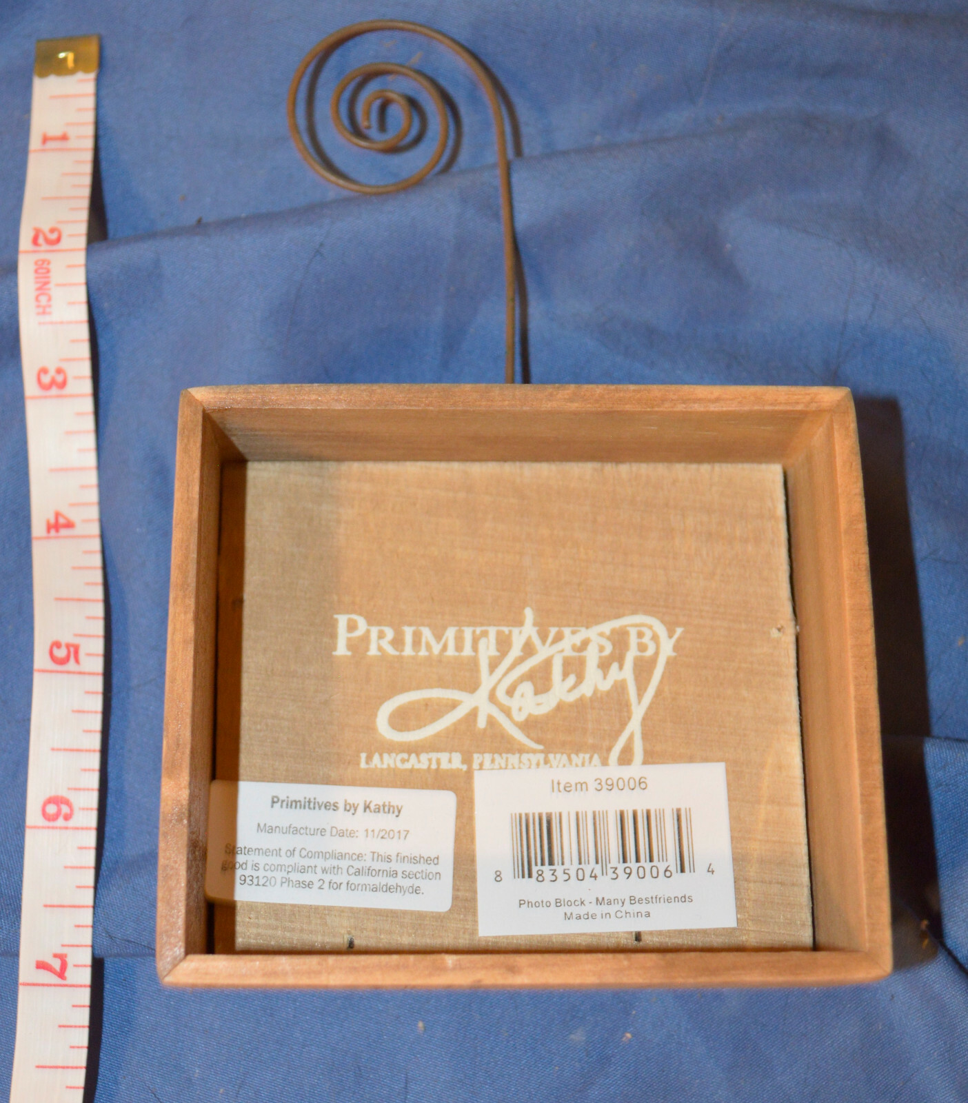 Primitives by Kathy Block Style Dog Sign