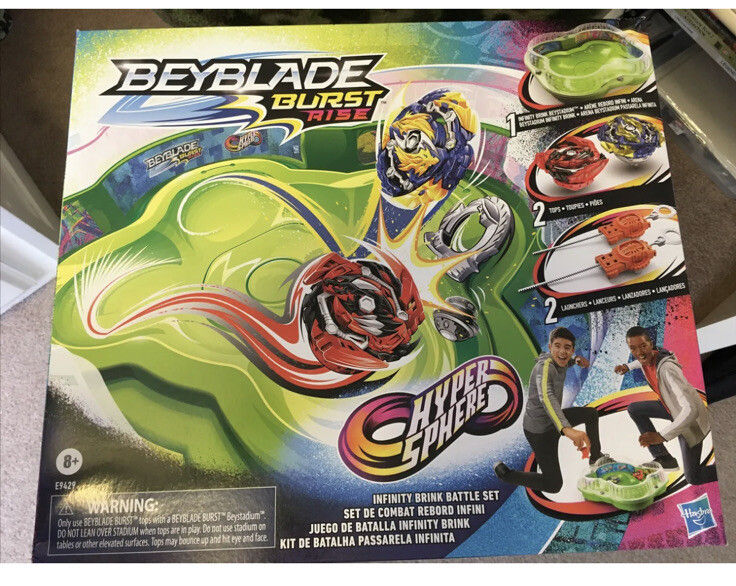 X3 Hasbro Beyblade Burst Rise Hypersphere Infinity Brink Battle Set ...