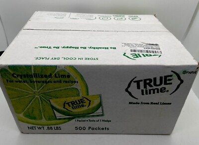 500 packets TRUE LIME Water Enhancer 0.8g/ea **NEW SEALED** BB 11/2025 ...