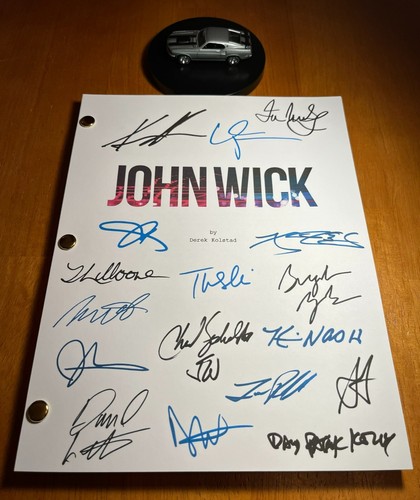 John Wick Script Signed- Autograph Reprints- Keanu Reeves | eBay