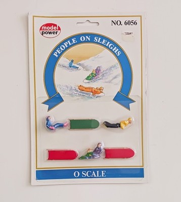 MODEL POWER O SCALE PEOPLE ON SLEIGHS No. 6056 | eBay