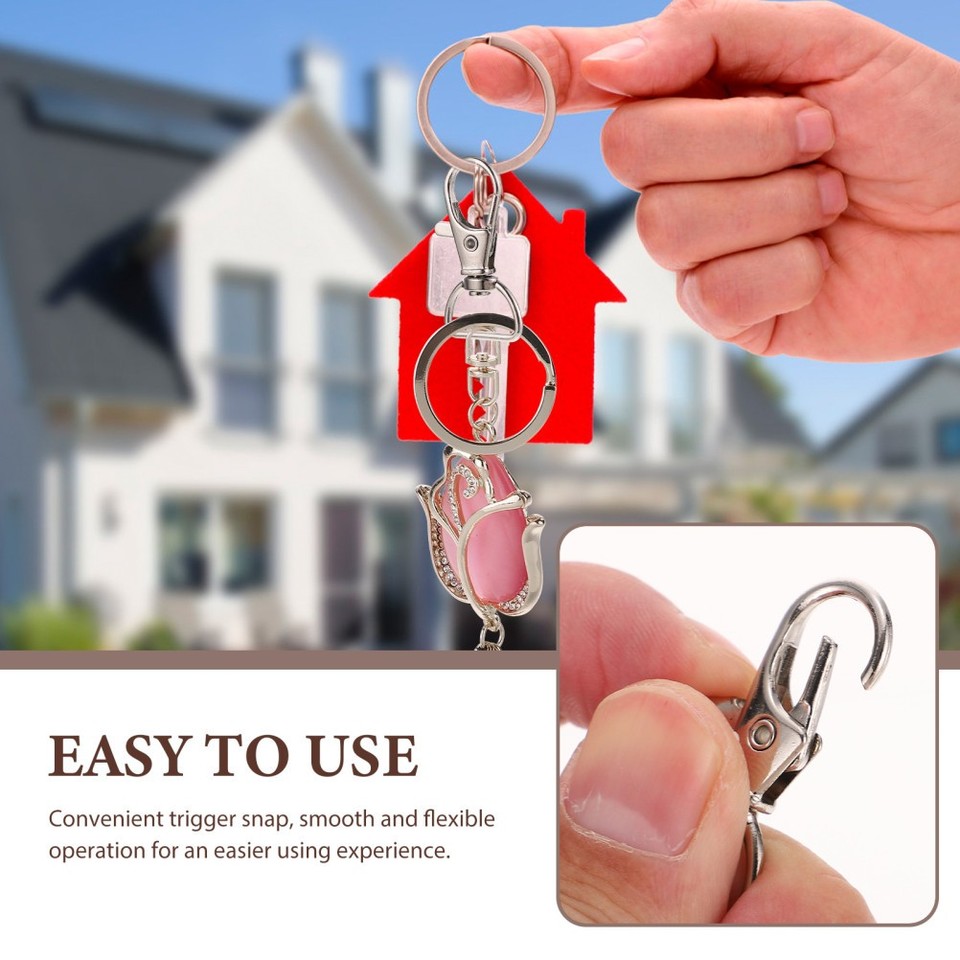 30pcs D Ring Type Lobster Clasps Dog Leash Fitting Bags Crafts Alloy ...