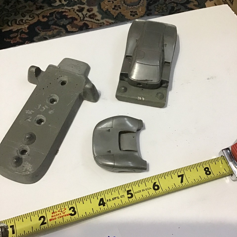 VINTAGE 3 PIECELANCER 356 FORD MK4 SLOT CAR BODY MOLD / USED / REH DIST ...