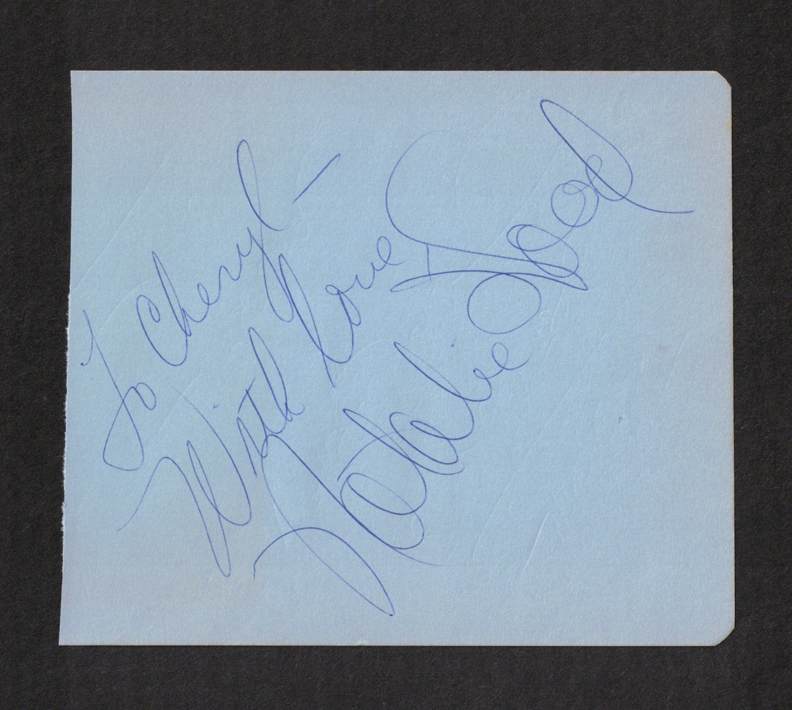 Natalie Wood Actress Original Signed Autograph Album Page | eBay