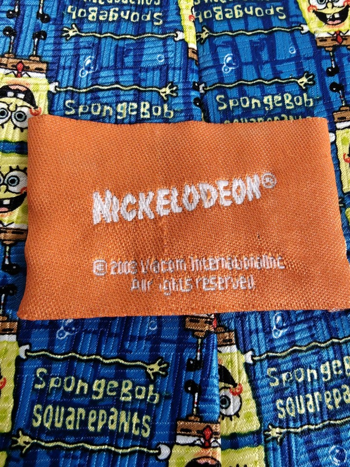 SpongeBob SquarePants Vintage 2003 Blue Necktie Nickelodeon Viacom | eBay