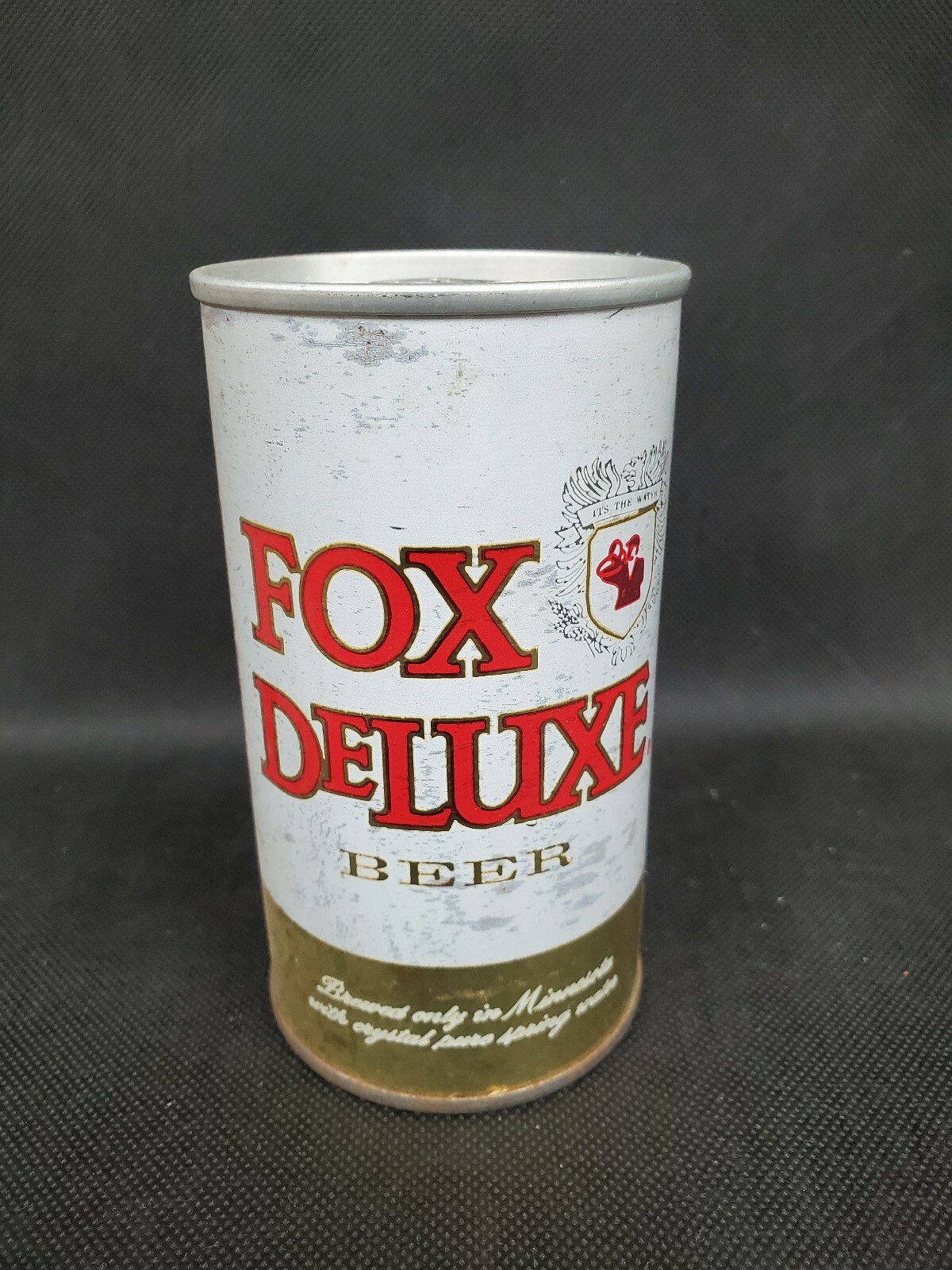 VINTAGE FOX DELUXE BEER STEEL CAN COLD SPRING MN S/S BOTTOM OPEN | eBay