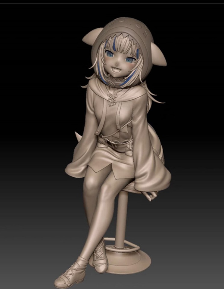 Gawr Gura Hololive Vtuber Resin Garage Kits GK Figure Unpainted ...