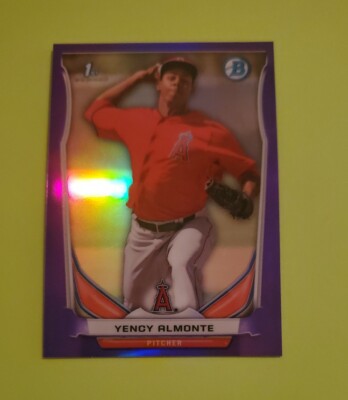 Yency Almonte 2014 Bowman Chrome Mini Purple Indigo Refractor #3/3 RC ...