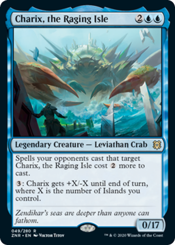 Charix, the Raging Isle FOIL Zendikar Rising PLD Blue Rare MAGIC CARD ...