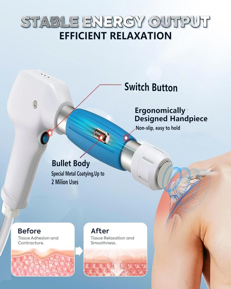 Extracorporeal Shock Wave Therapy Machine For Muscle Joint Pain Relief ...