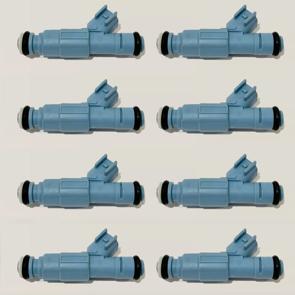 8PCS 0280155849 Fuel Injectors For Jeep Grand Cherokee Dodge Ram 1500 4 ...