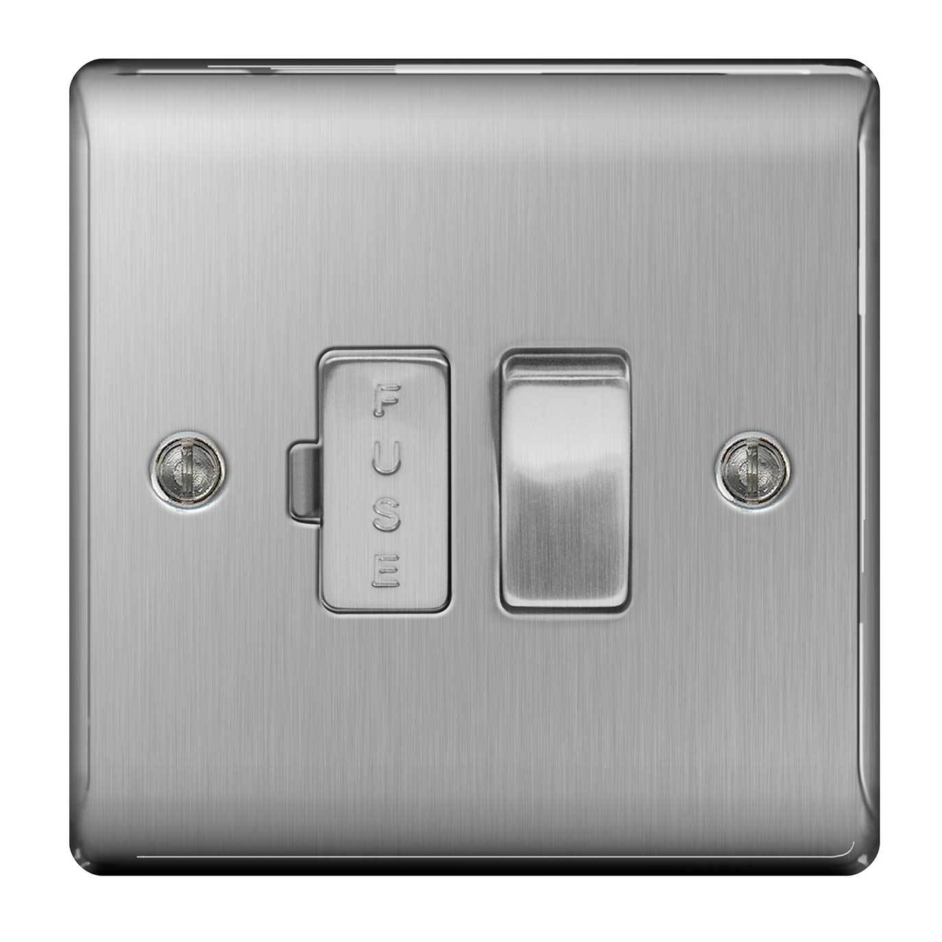Brushed Steel Chrome Switches & Sockets - Full Matching Range BG Nexus ...