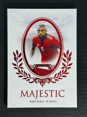 2024 Futera Unique Nostalgia Game Worn Majestic Ruby Arturo Vidal 05/05 ...