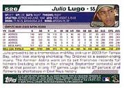 2004 Topps Tampa Bay Devil Rays Baseball Card #526 Julio Lugo | eBay