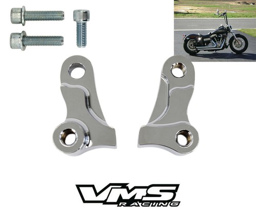 06-13 HARLEY DAVIDSON DYNA 1.75" INCH DROP REAR BILLET LOWERING SLAM ...