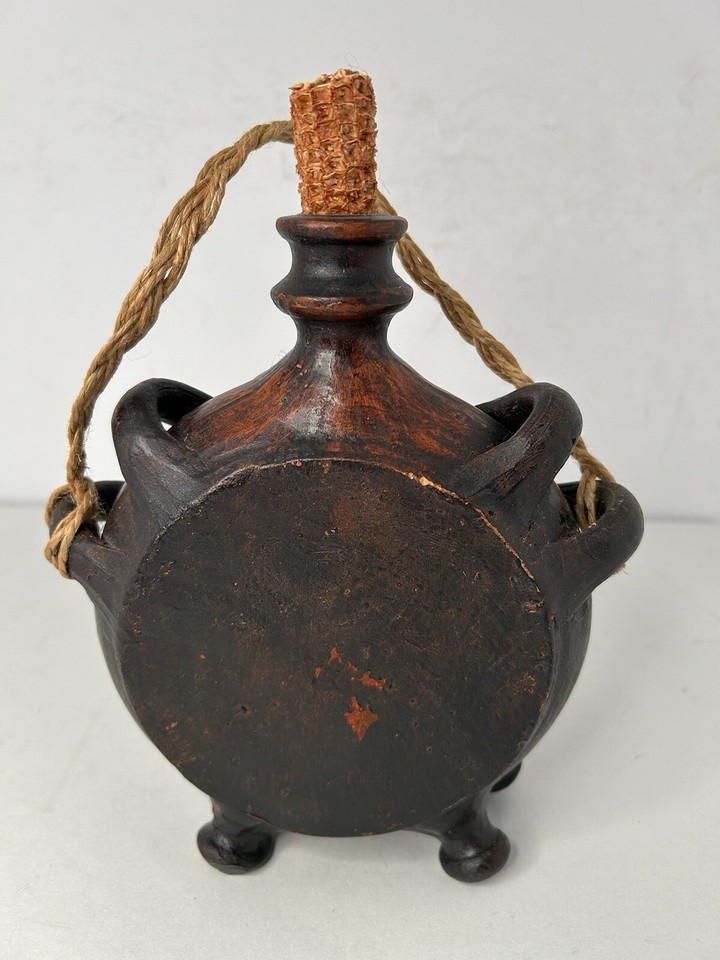 Antique A drink bottle made of ancient red pottery, hand made | eBay UK