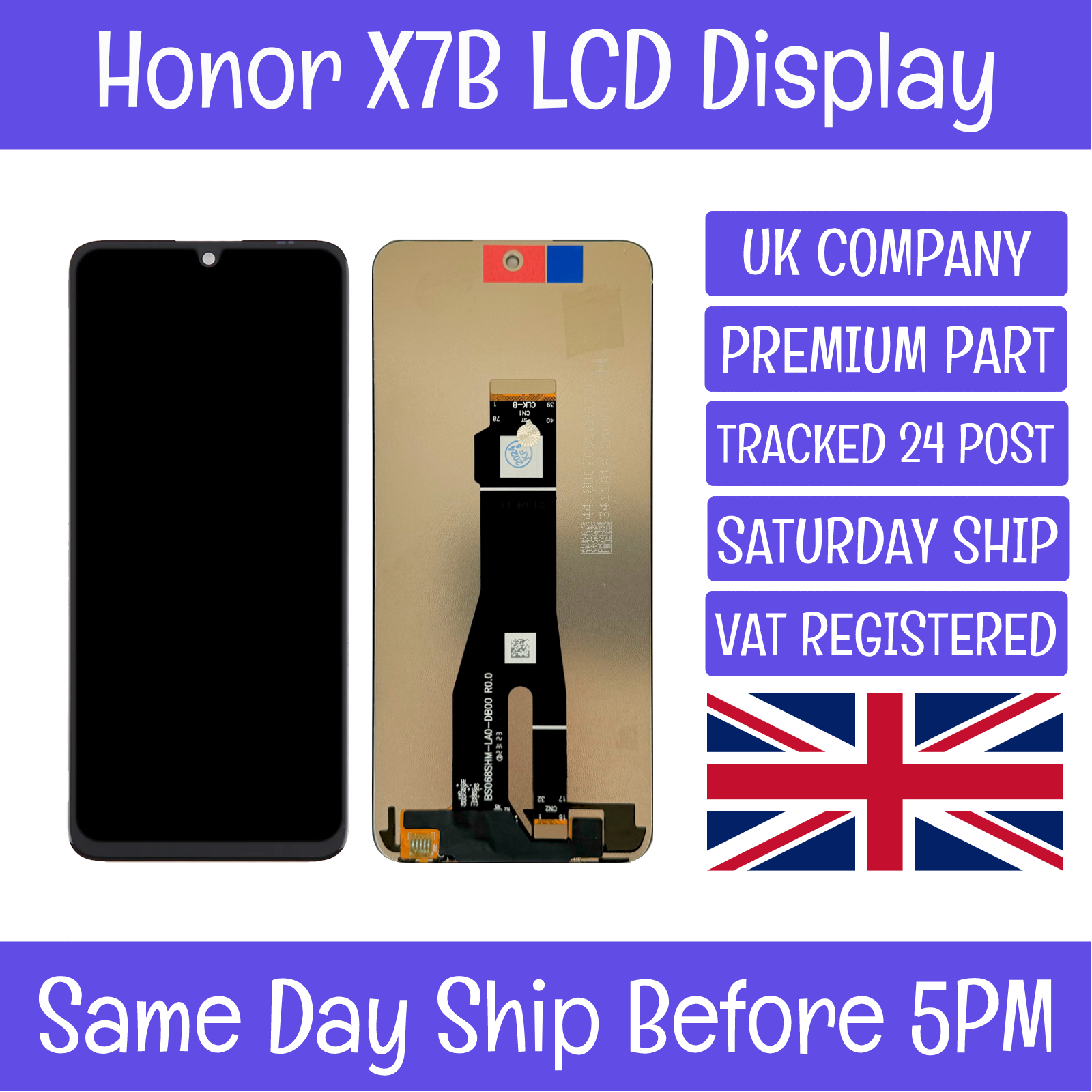 Honor X7B CLK-LX1 CLK-LX2 CLK-LX3 Replacement LCD Display Screen Touch ...