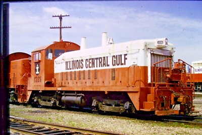 Original Slide Illinois Central Gulf EMD SW9 Diesel Switcher #1226 ...