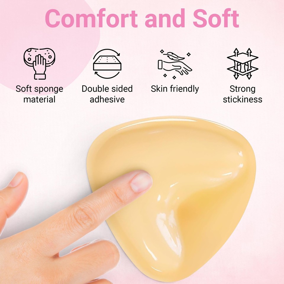 Double Sided Sticky Bra Pads Inserts - Instant Lift Push Up Sticky Bras ...