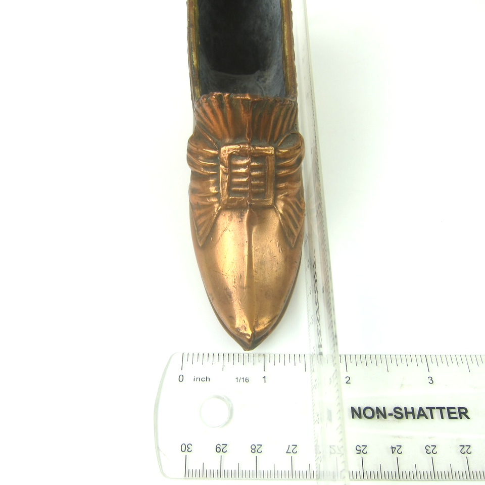Antique Metal Shoe Pin Cushion 5.9" Victorian Era Copper Color Finish ...