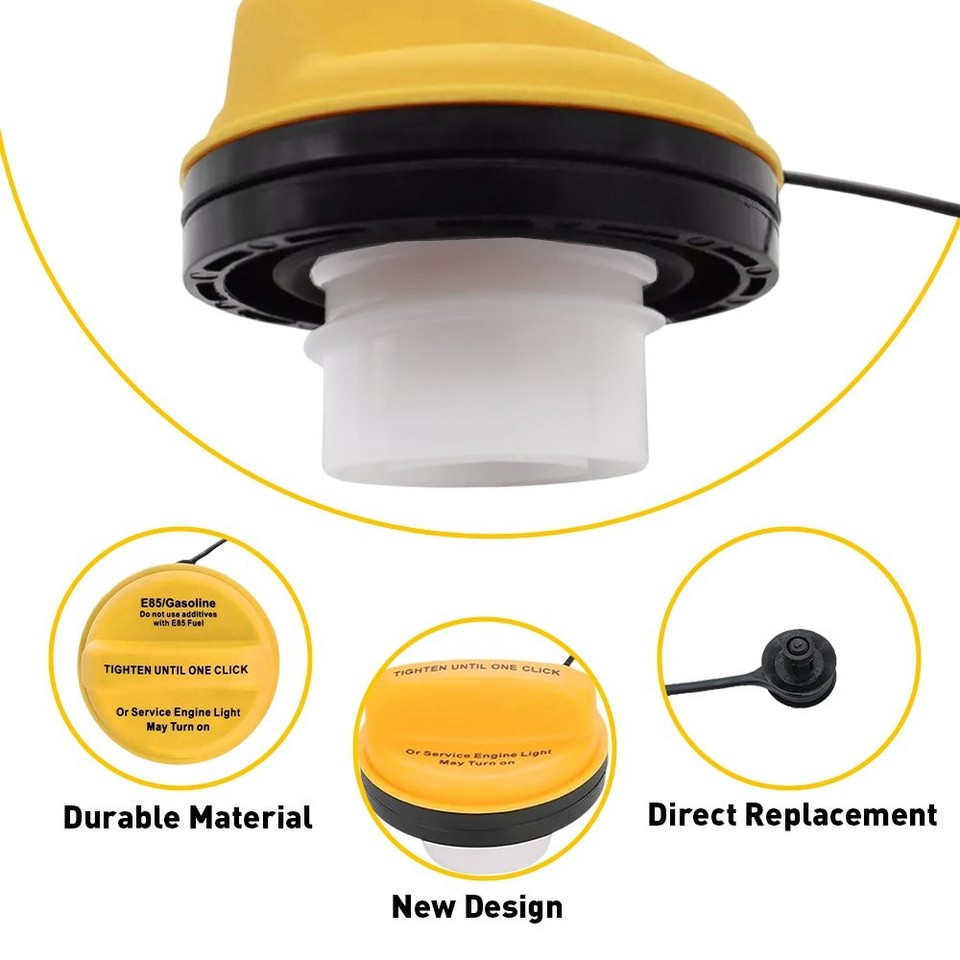 Yellow Fuel Tank Gas Cap for Express Suburban Silverado GMC Sierra 2014 ...