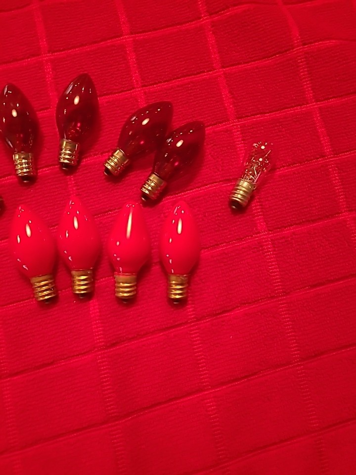 Misc Colors Night Light Bulbs C7 7W Watt 120V Volt Candelabra E12 Base ...